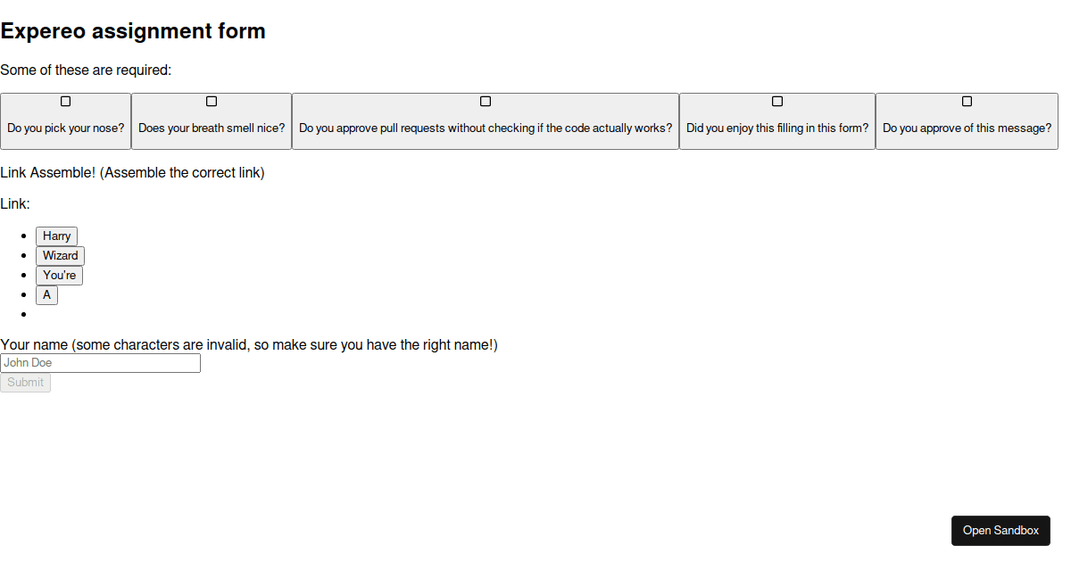 assignment_form - Codesandbox