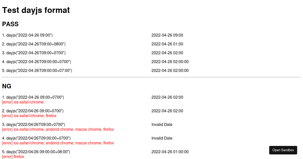 Frontend Day Test Codesandbox