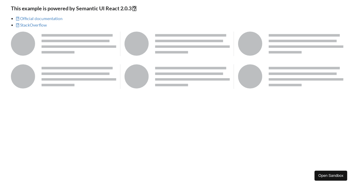 semantic-ui-example - Codesandbox