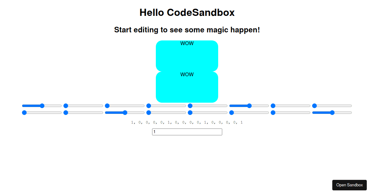 3D matrix - Codesandbox