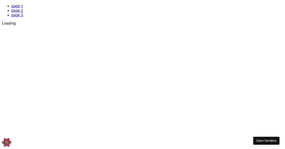 React Query Data Fetching Page String Forked Codesandbox