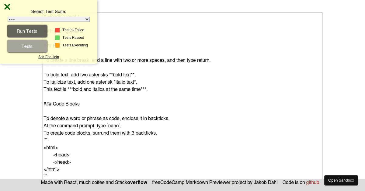 markdownviewer - Codesandbox