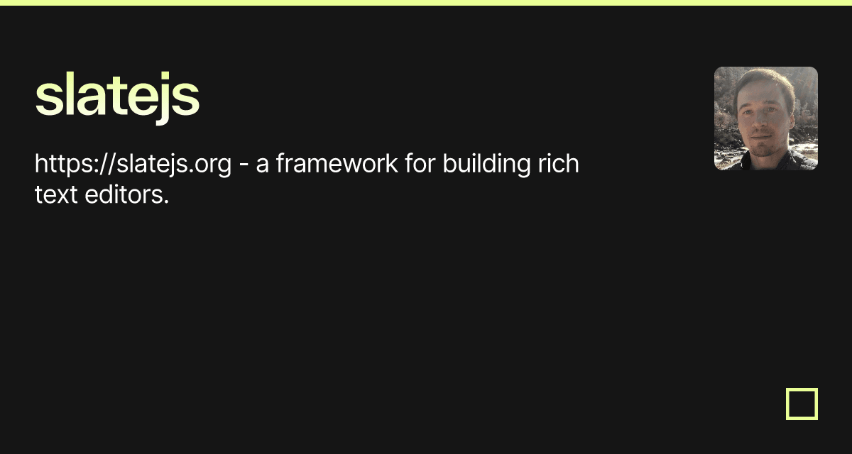 slatejs - Codesandbox