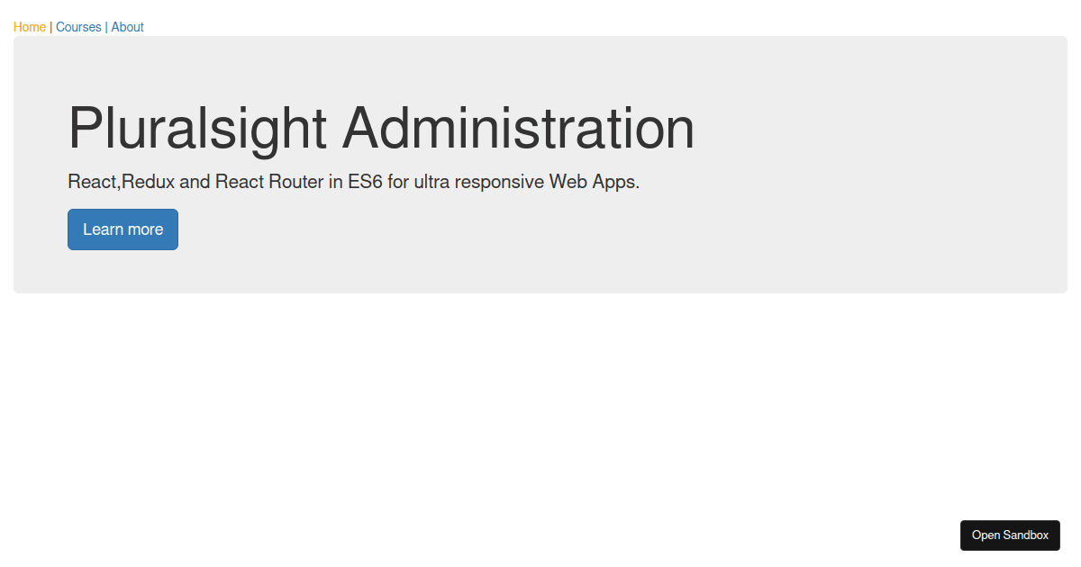 React-Redux (Pluralsight) - Codesandbox