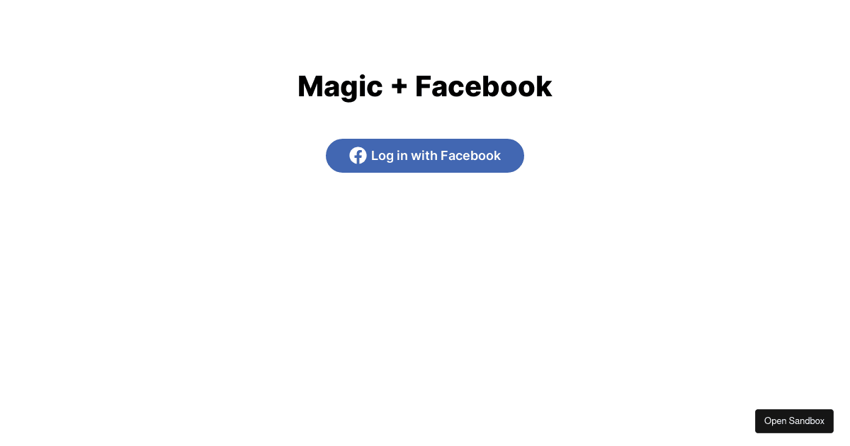 facebook-oauth-demo - Codesandbox
