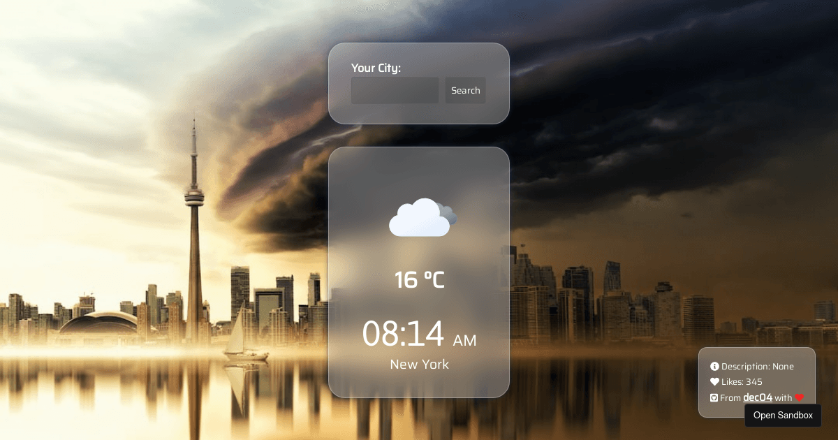 weather-widge - Codesandbox