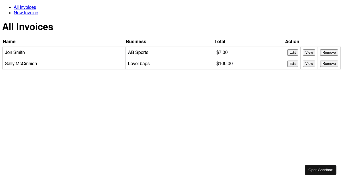 Code Challenge Codesandbox