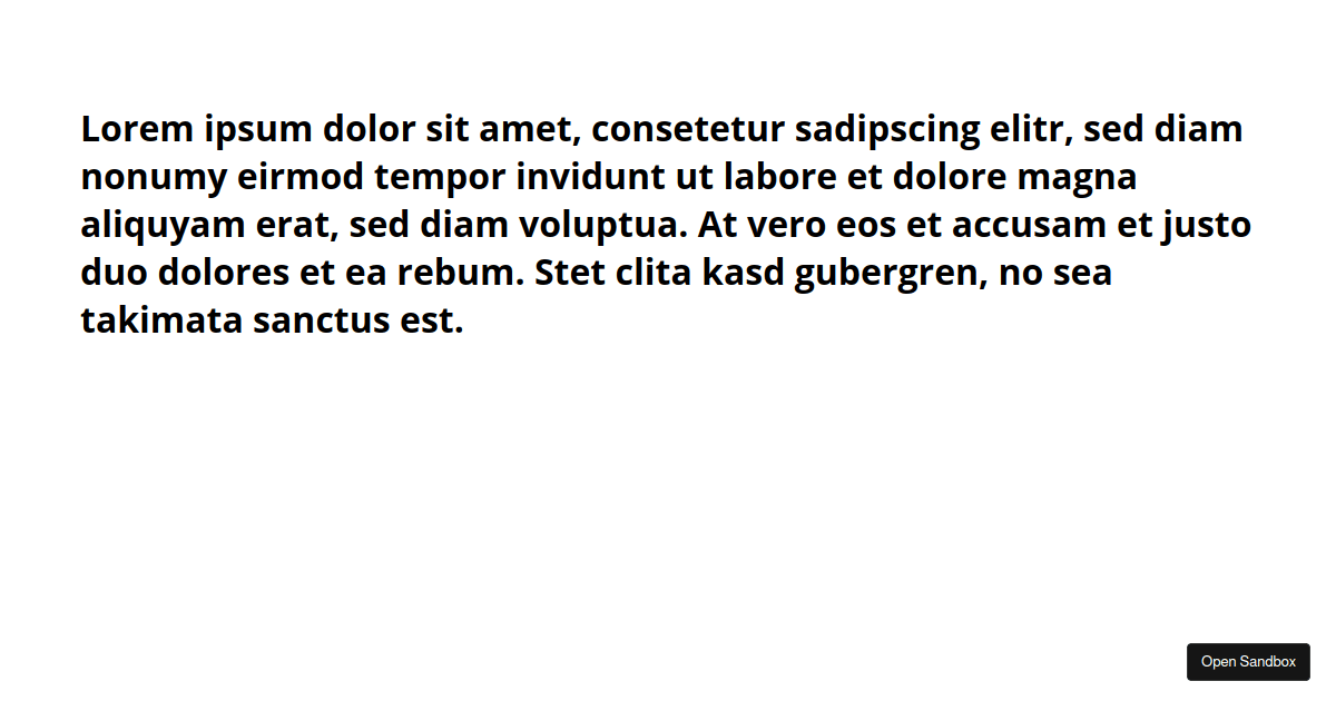 Paragraph line animation - Codesandbox