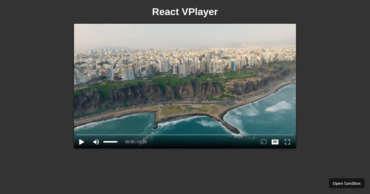 React Video Player (forked) - Codesandbox