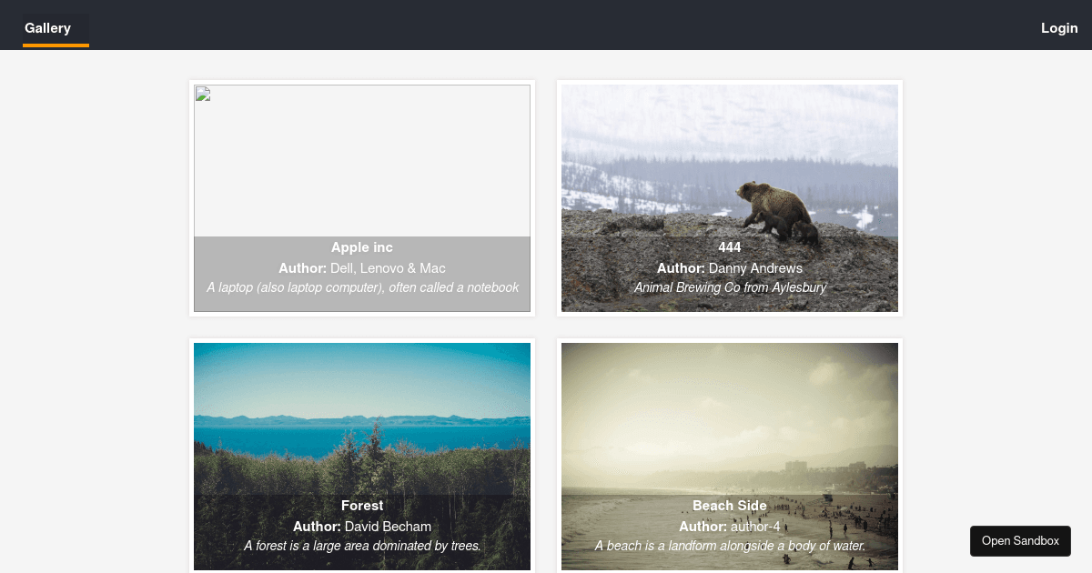 image-gallery - Codesandbox