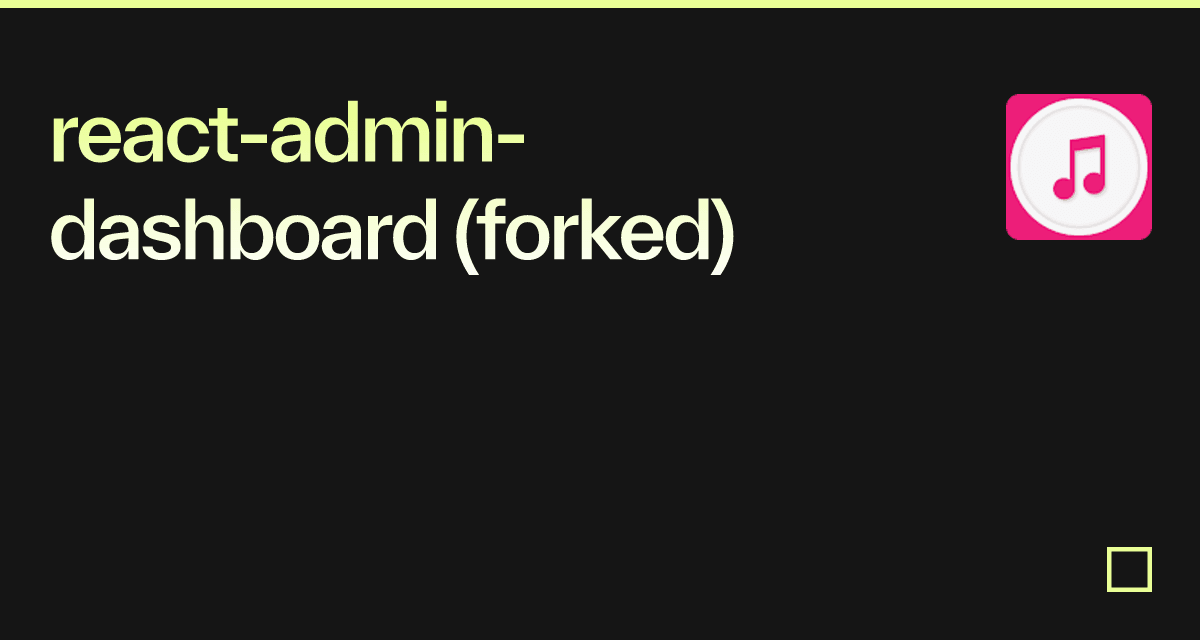 react-admin-dashboard (forked) - Codesandbox