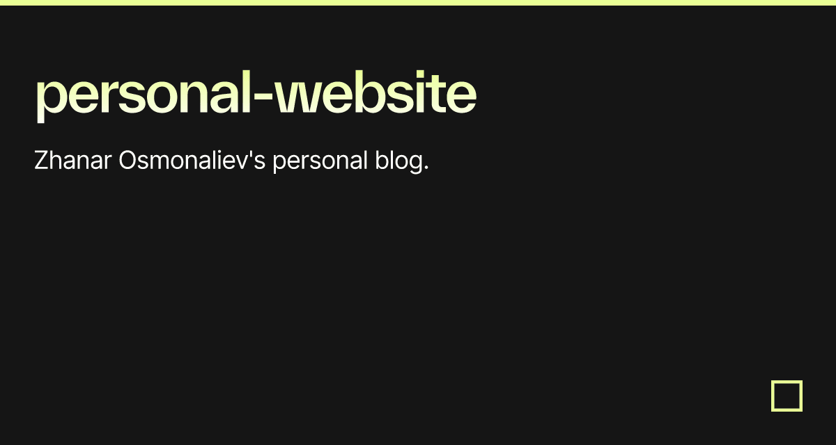 personal-website - Codesandbox