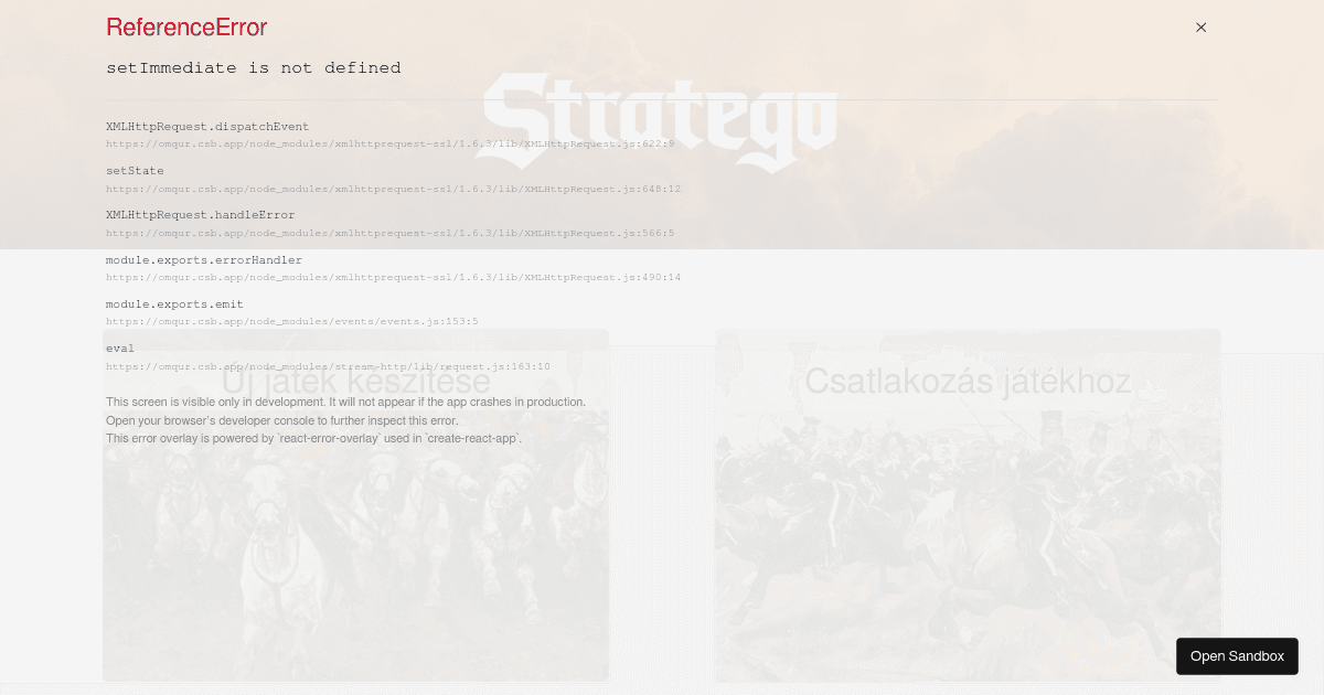 Bajusz | Stratego - Codesandbox