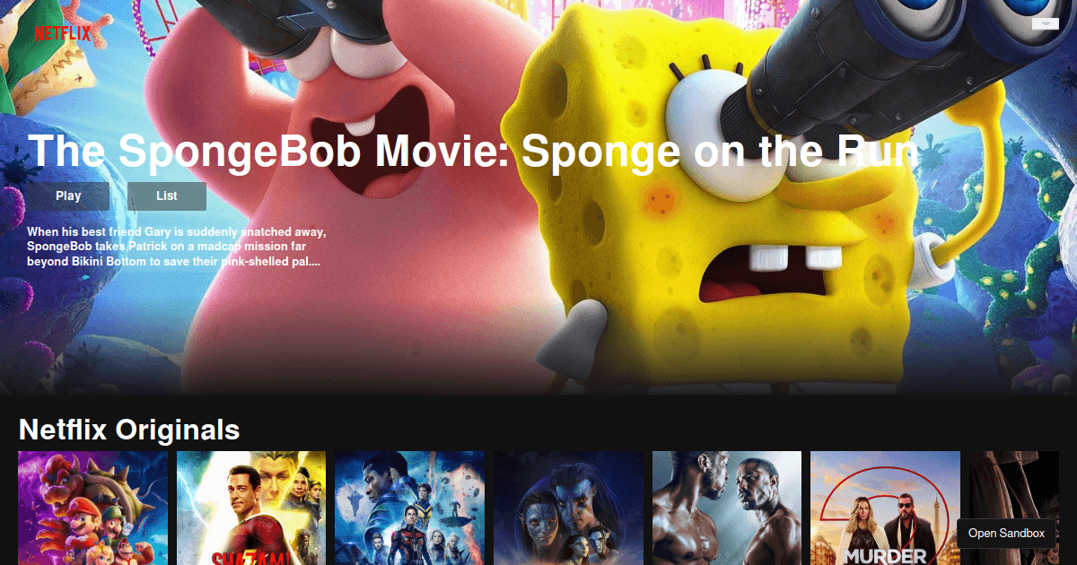 netflix - Codesandbox