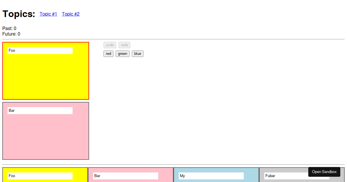 Redux Undo React Router Dom Multiple Histories 1 Codesandbox 8488