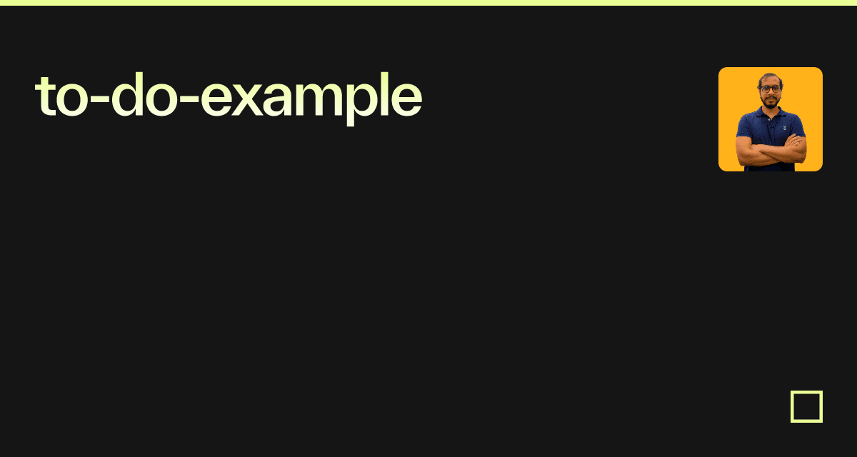 to-do-example - Codesandbox