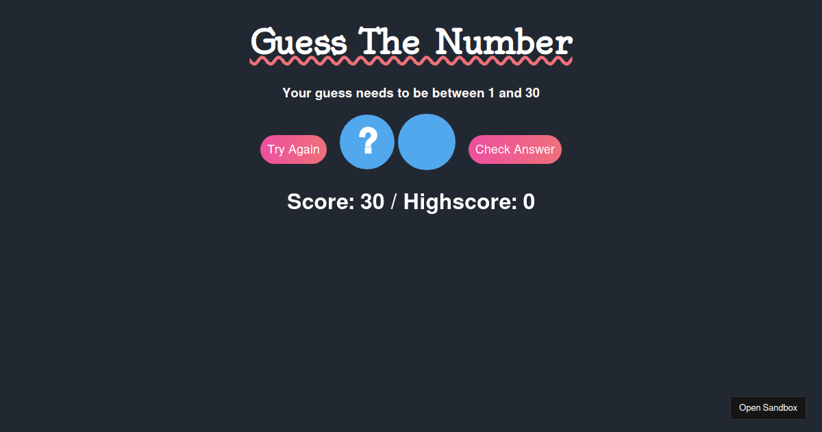 guess-the-number - Codesandbox