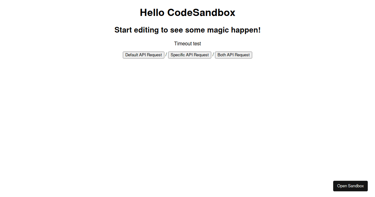 test about apollo link timeout with context value - Codesandbox