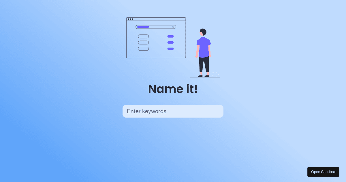 nameit - Codesandbox