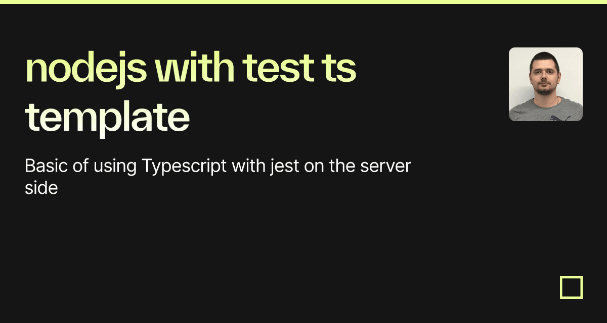 Nodejs With Test Ts Template Codesandbox 4762