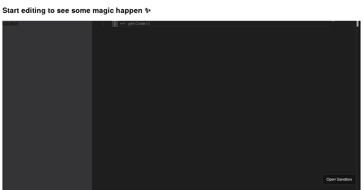 monaco-editor - Codesandbox