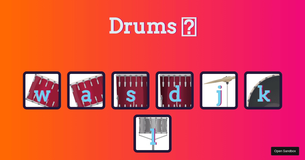 sirasala/drum-game - Codesandbox