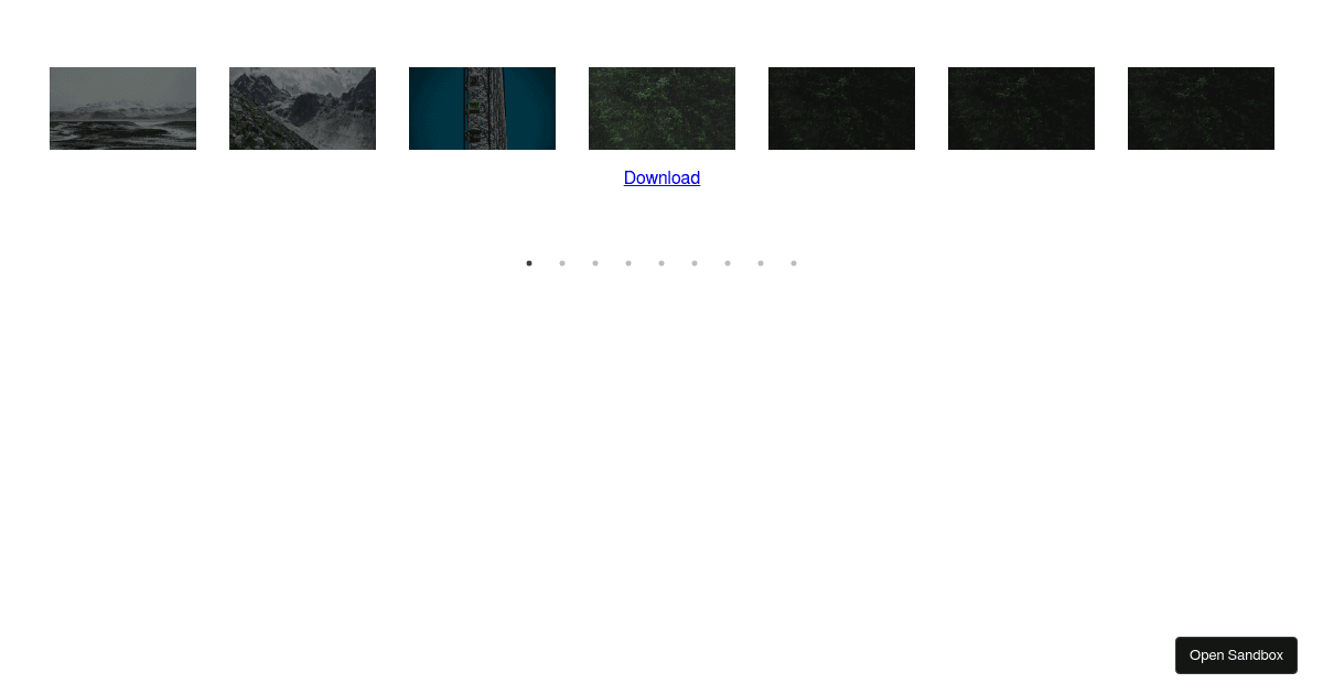 3D Carousel example (forked) - Codesandbox