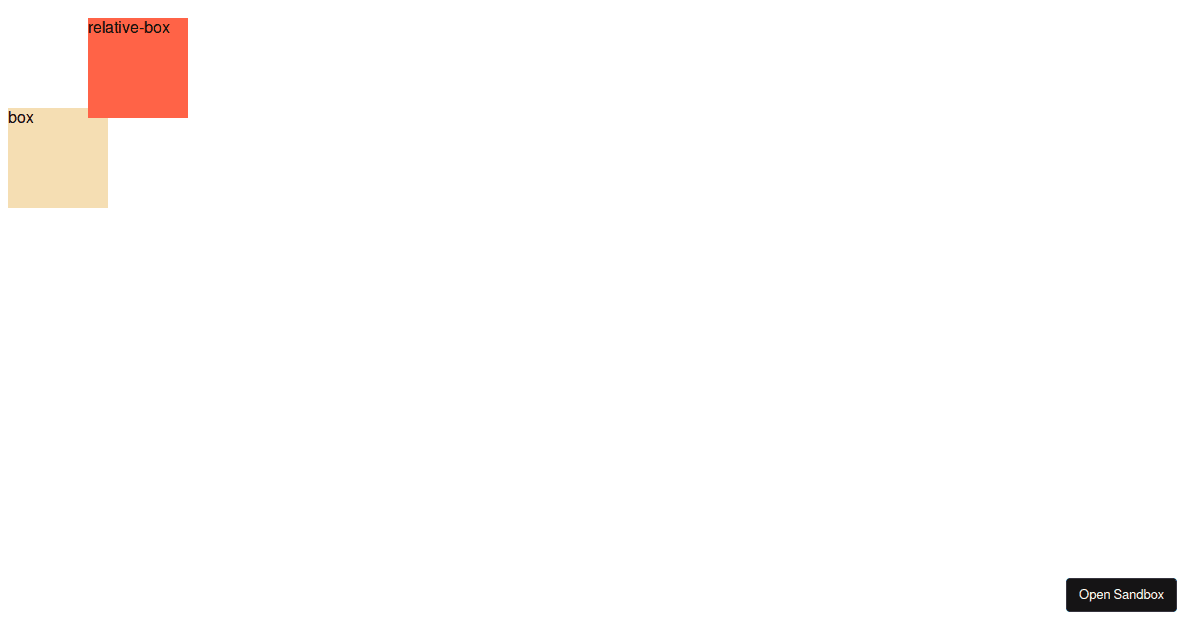 position-relative - Codesandbox