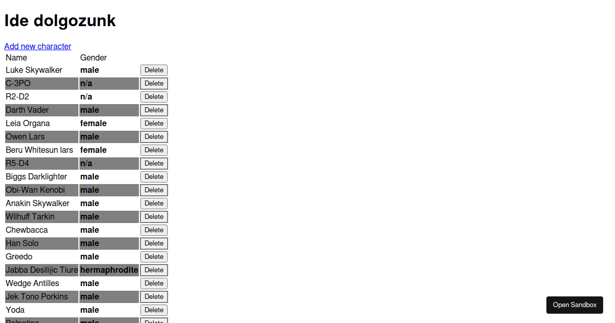 star-wars-characters - Codesandbox