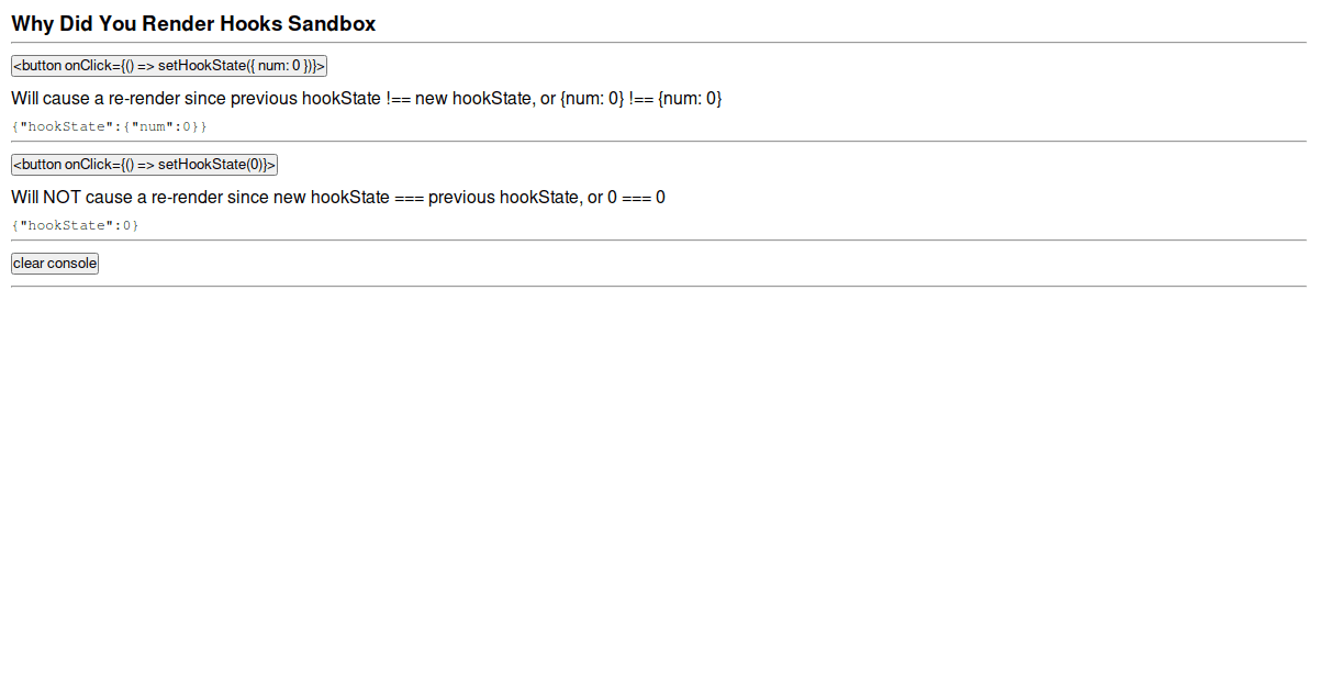 Why Did You Render Hooks Sandbox - Codesandbox