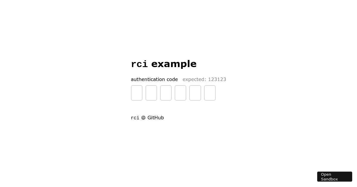 rci – CodeInput (forked) - Codesandbox