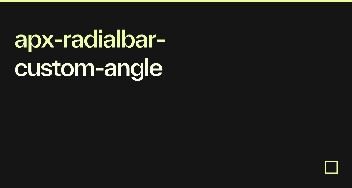 apx-radialbar-custom-angle - Codesandbox