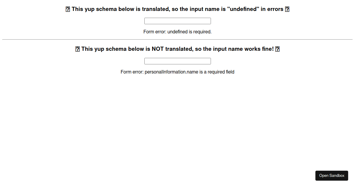 formik + yup nested items error test - Codesandbox formik + yup nested items error test - Codesandbox