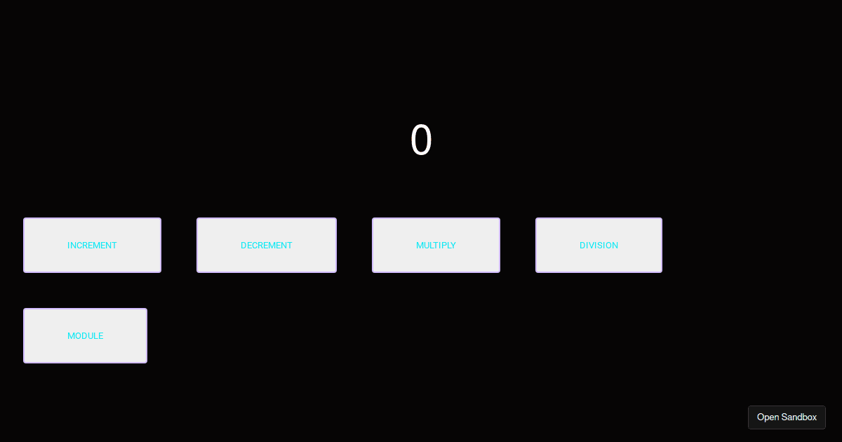 Increment And Decrement Using Reducer Codesandbox