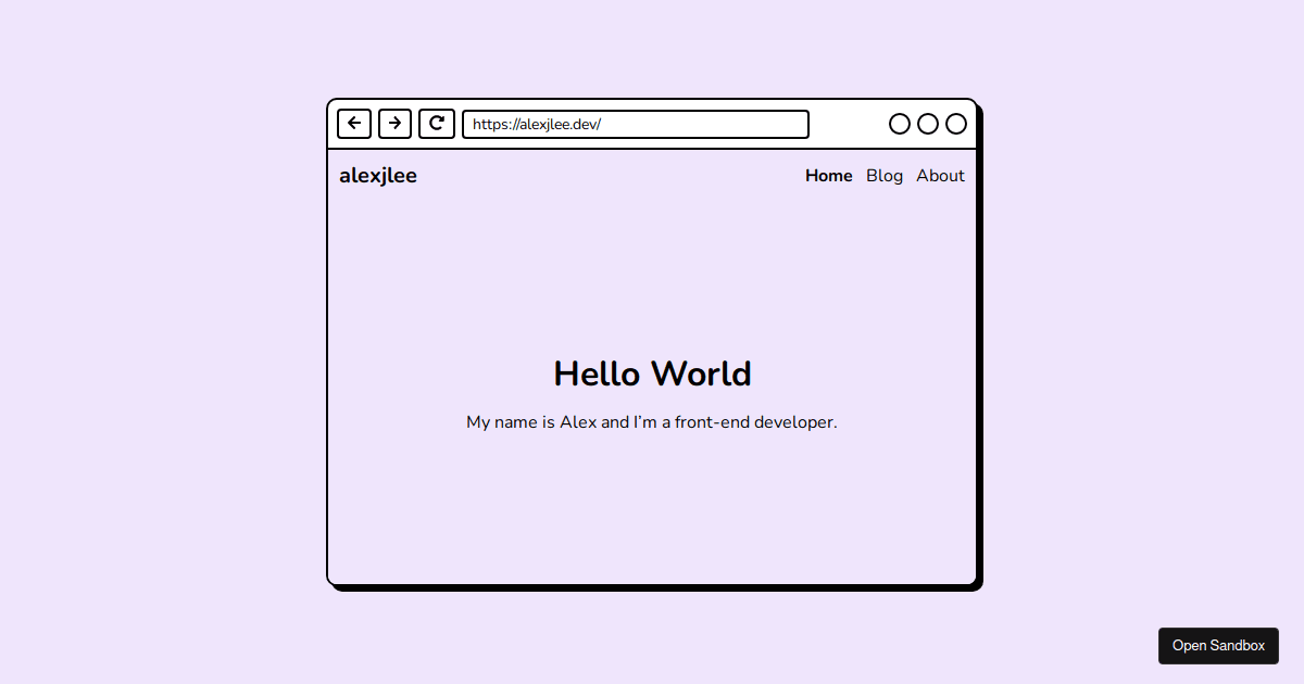 React Blog Retro Style Codesandbox