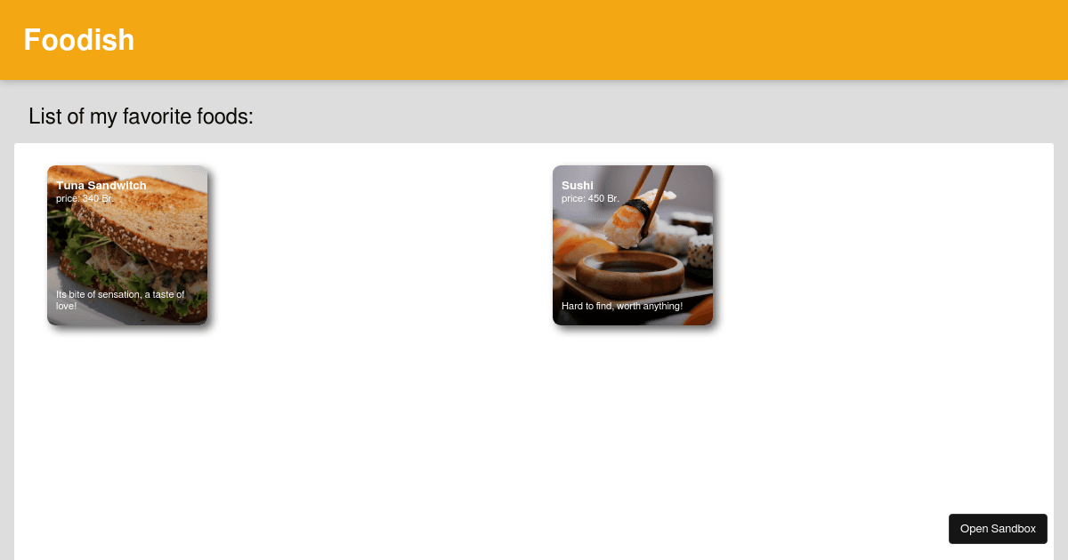 Introduction To Jsx Forked Codesandbox