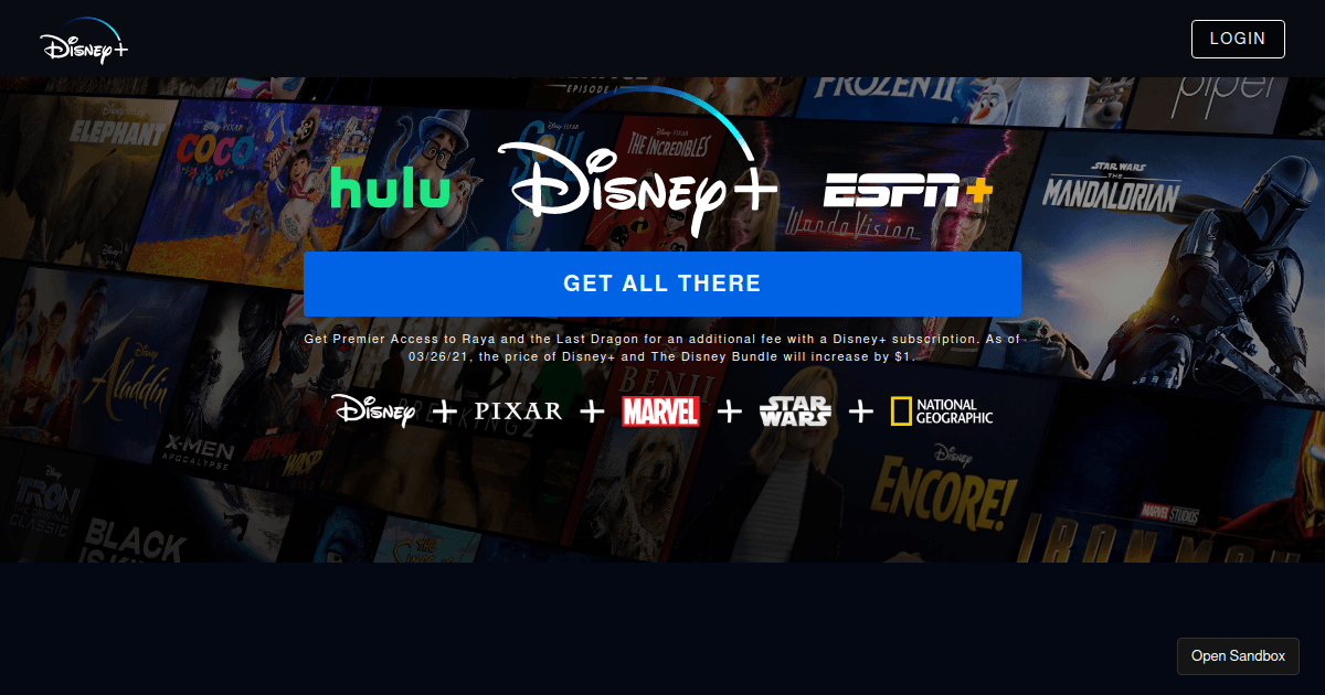 Disney-Plus-Clone - Codesandbox