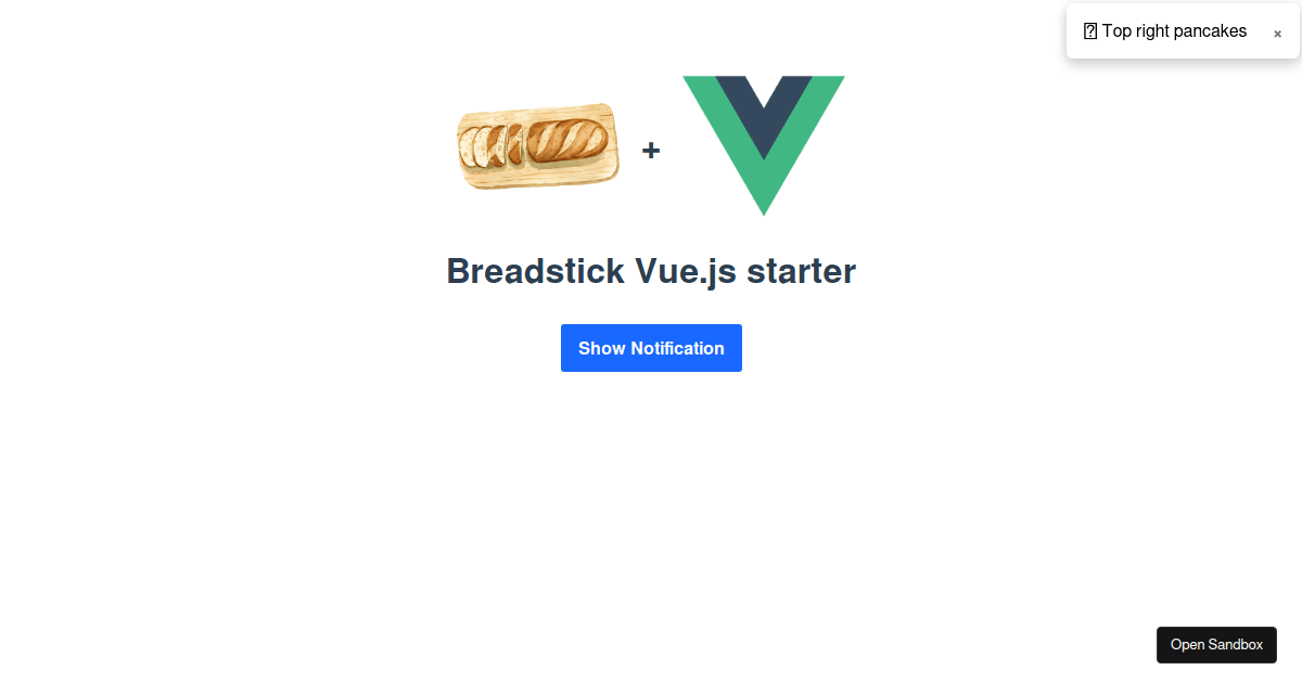 Breadstick Vue Starter (forked) - Codesandbox
