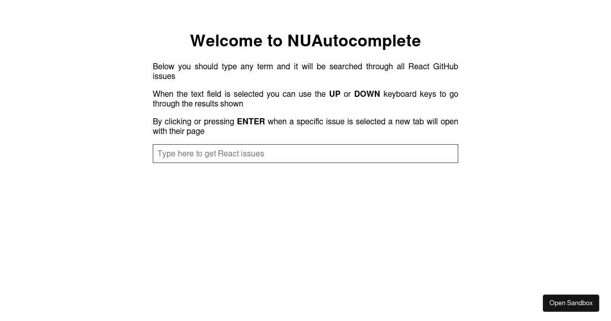 nu-autocomplete - Codesandbox