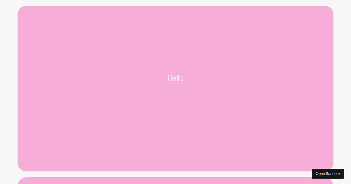 Framer Motion Scroll Parallax Example Codesandbox