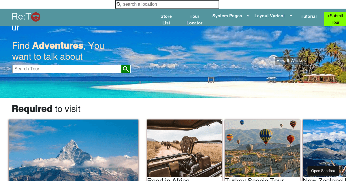 travel-ui - Codesandbox