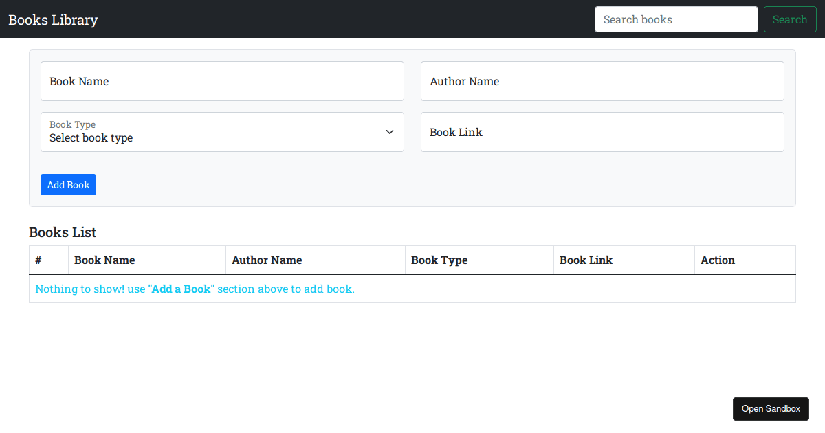books-library-list - Codesandbox