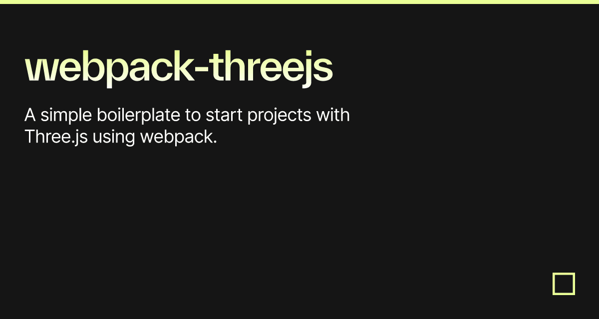 webpack-threejs - Codesandbox