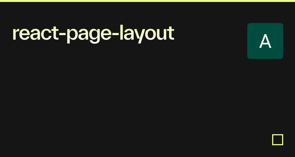 react-page-layout - Codesandbox