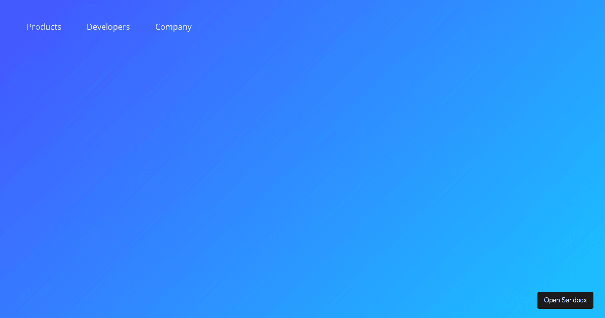 Menu Bar Animation Codesandbox