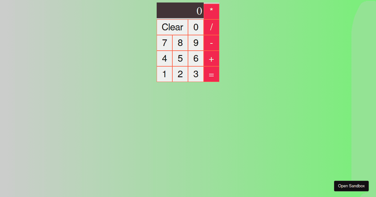 calculator - Codesandbox
