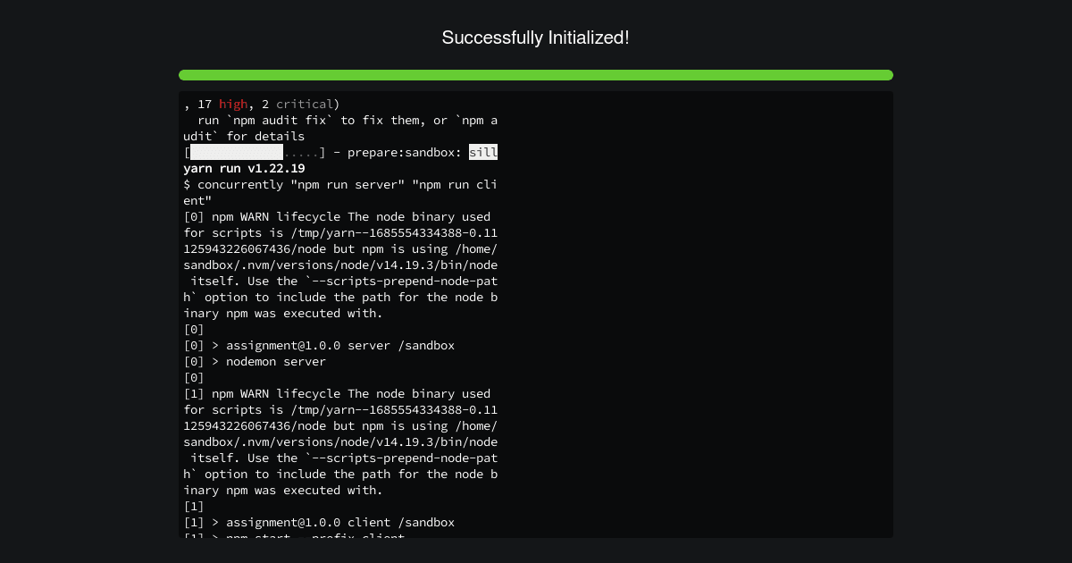assignment - Codesandbox