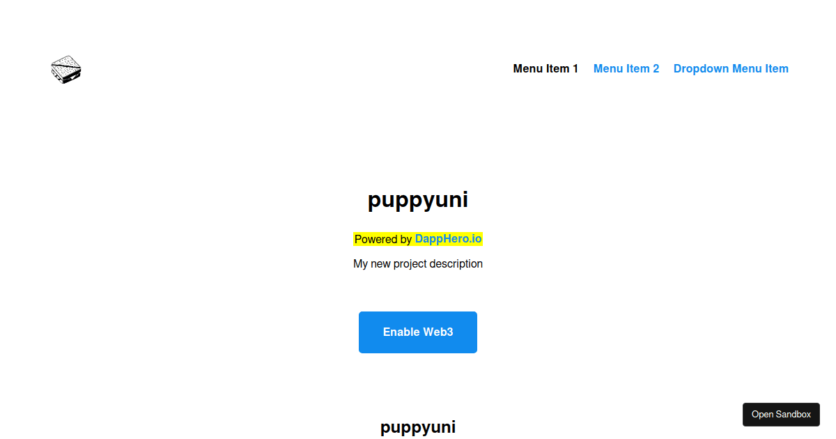 dapphero-html (forked) - Codesandbox