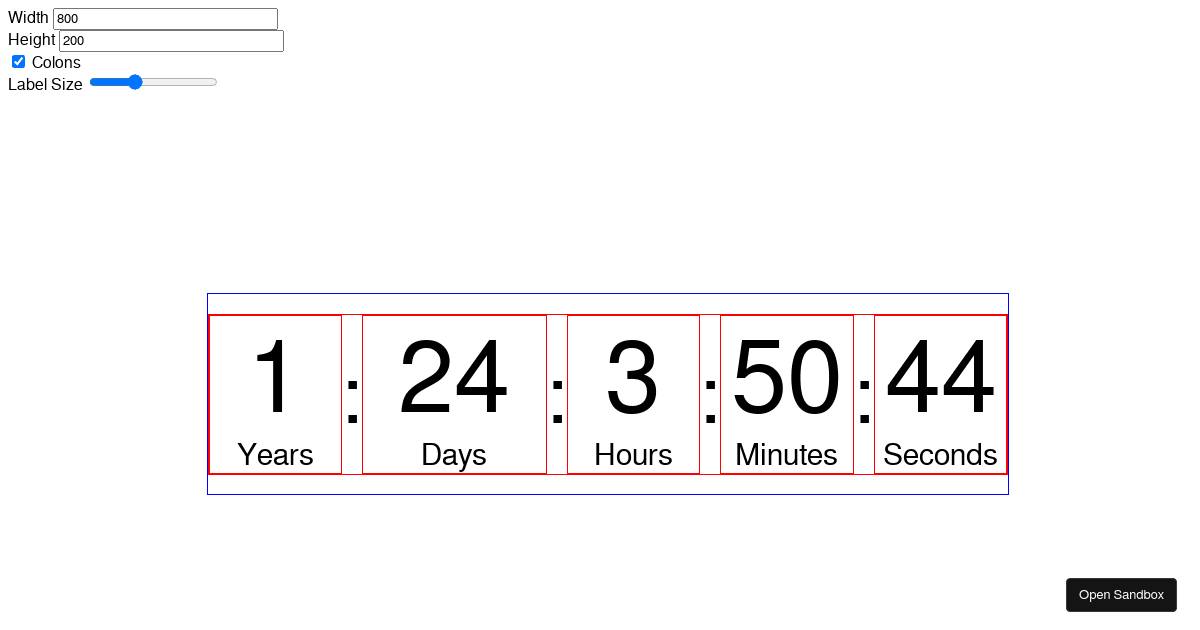 Countdown Clock 2 (forked) - Codesandbox