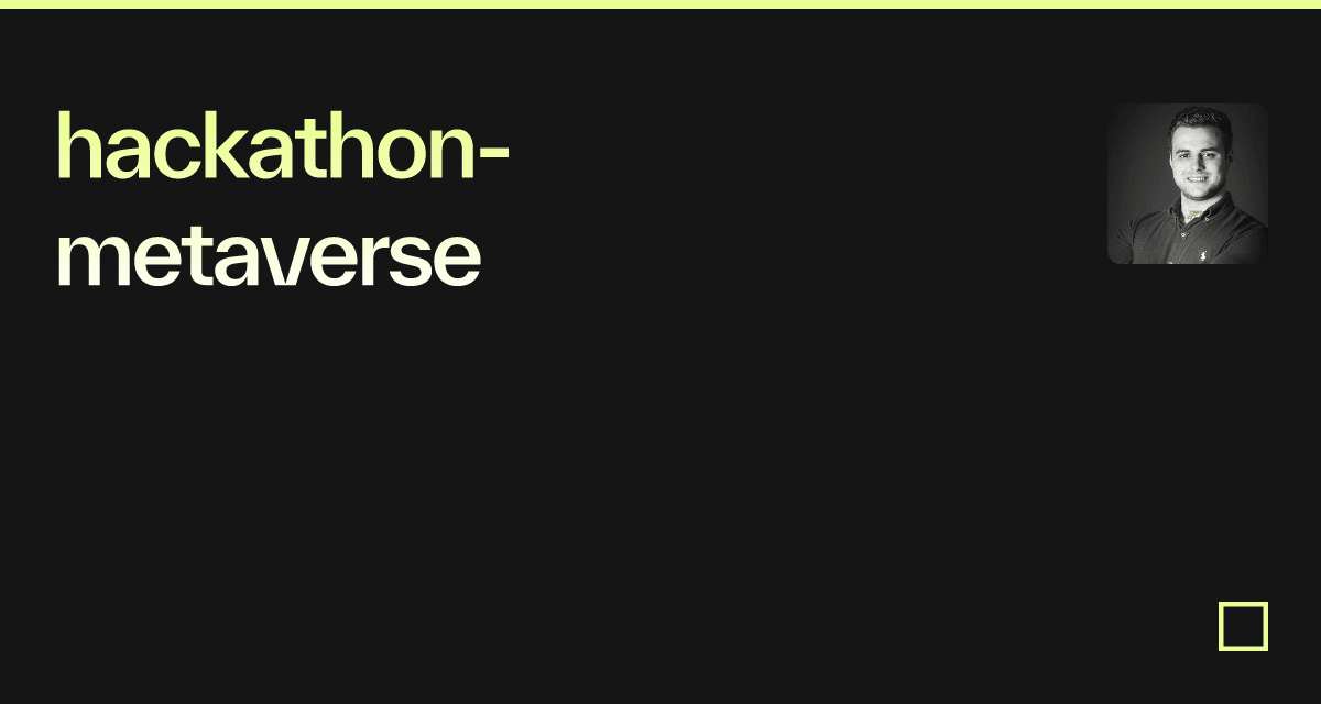 hackathon-metaverse - Codesandbox